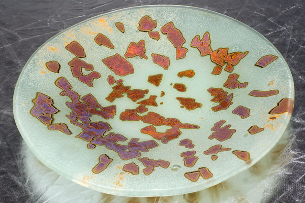 Gold Atmospheres Medium Round Bowl – Felt Glass