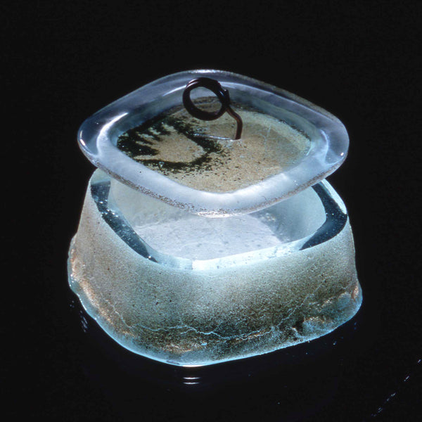 Sand-cast Glass Box with Lid – Felt Glass